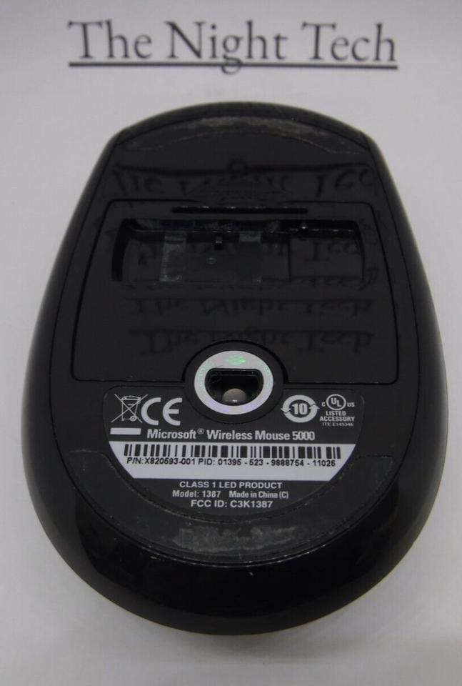 Microsoft Wireless Mouse 5000 Model 1387 Laser 5-Button NO USB Dongle ...