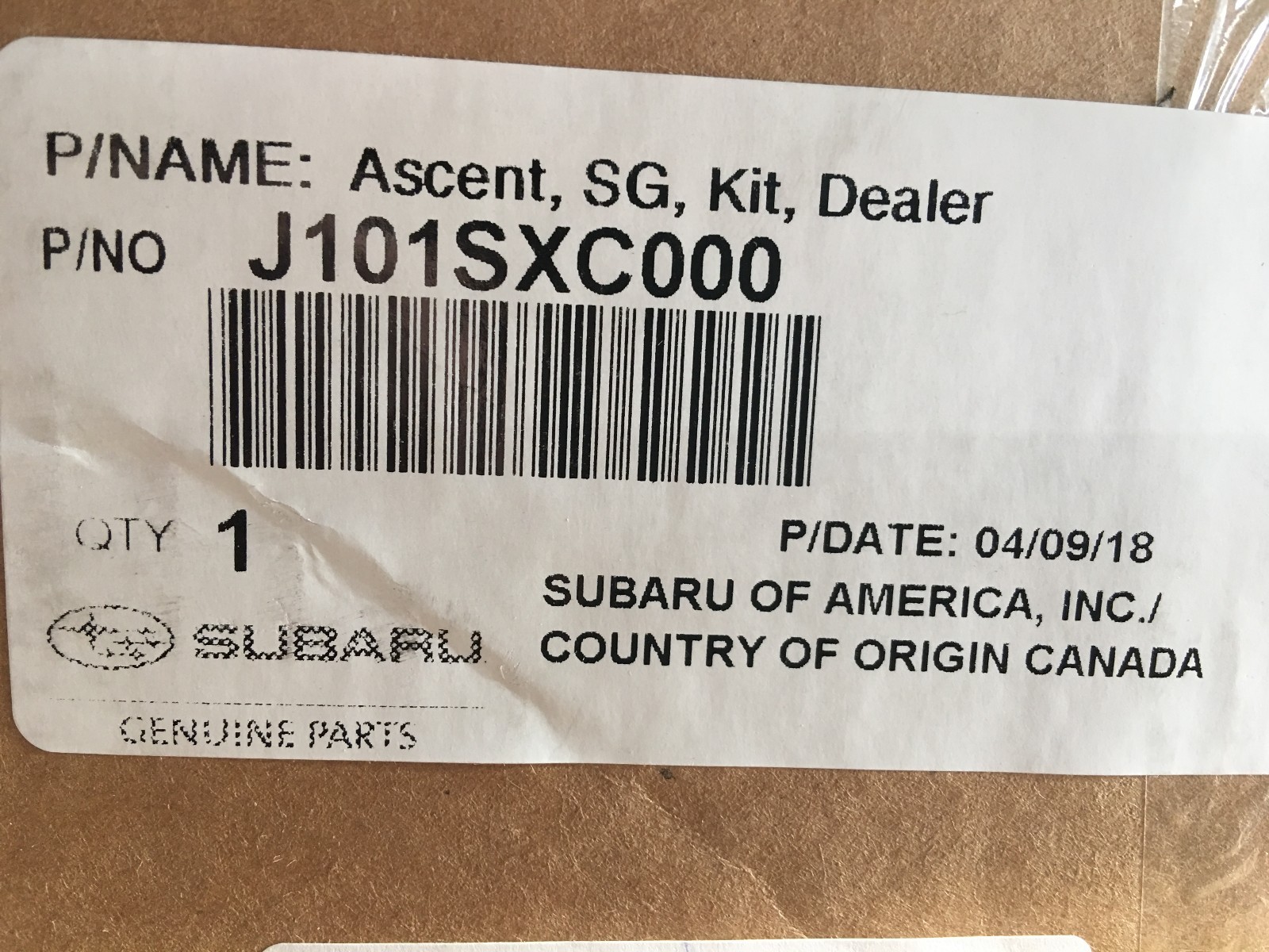 2019-2024 Subaru Ascent Splash Guard Mud Flap Set of 4 J101SXC000 OEM ...