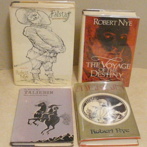 4 Robert Nye 1st Ed 1st Taliesin Falstaff Merlin Voyage of the Destiny ...