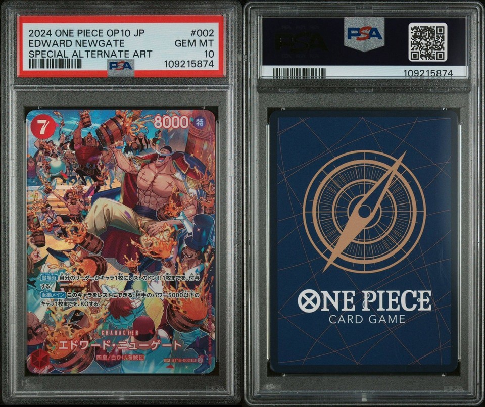 PSA 10 Edward Newgate ST15-002 Parallel SP Royal Blood One Piece Card ...