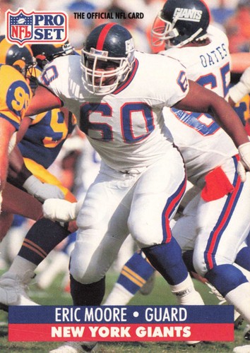 Eric Moore 1991 Pro Set #69 New York Giants | eBay