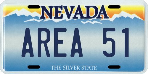 Area 51 Nevada Aluminum License Plate | eBay