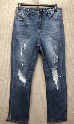 Fashion Nova Killing Em Kindly Highrise Jeans Size 15 Factory Destroyed ...