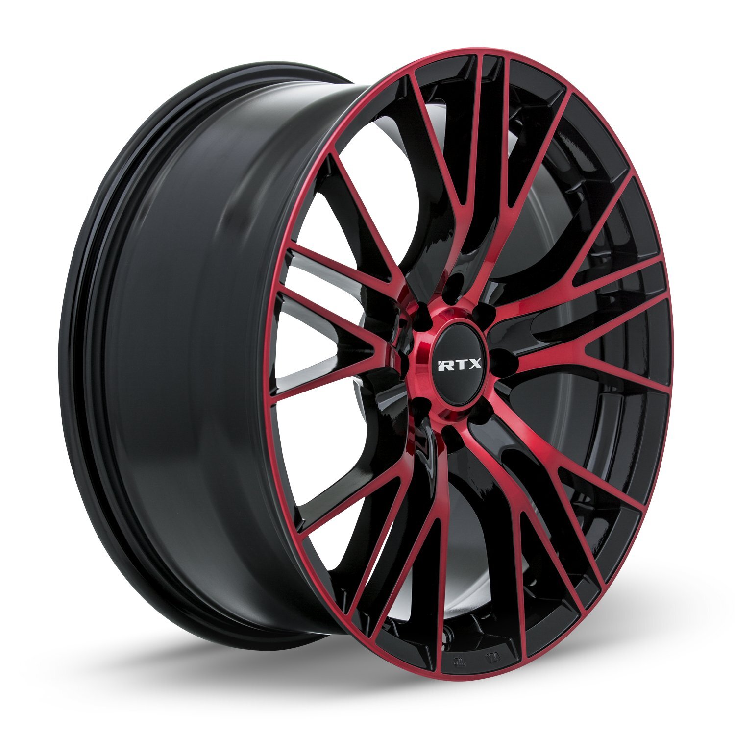 RTX+VERTEX+Wheels+18x8+%2840+5x114.3+73.1%29+Black+Rims+Set+of+4 for ...