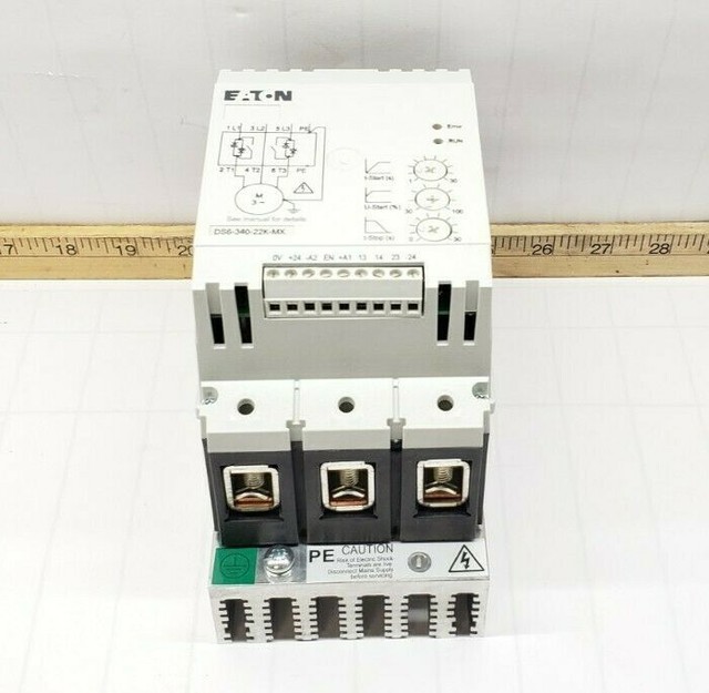 Eaton Moeller 30 HP Soft Starter 200-460 VAC 3 Ph 24 VDC Ds6-340-22k-mx ...