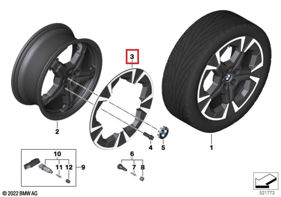 18" BMW X1 U11 Wheel Center Cap Cover | 36135A1FC75 | OE | Silver ...