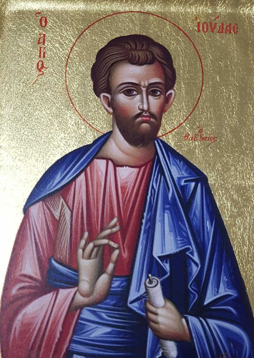 Saint Jude Icon St Jude Thaddeus Icon | Lost Causes | Blank Card