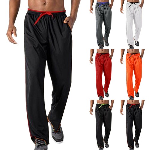 Men Elastic Waist Joggers Tracksuit Sports Bottoms Track Sweat Jogging ...