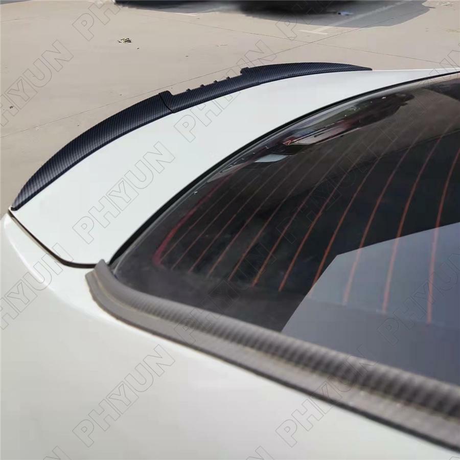 Universal Car Rear Wing Sticker Spoiler Roof Hatch Gate Trim Carbon ...