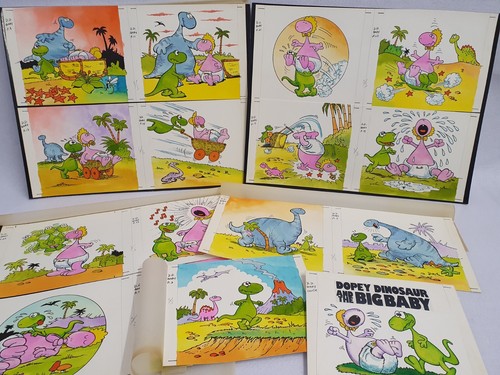 Vintage 1980's Mike Higgs Dopey Dinosaur Original Colour Artwork FULL ...