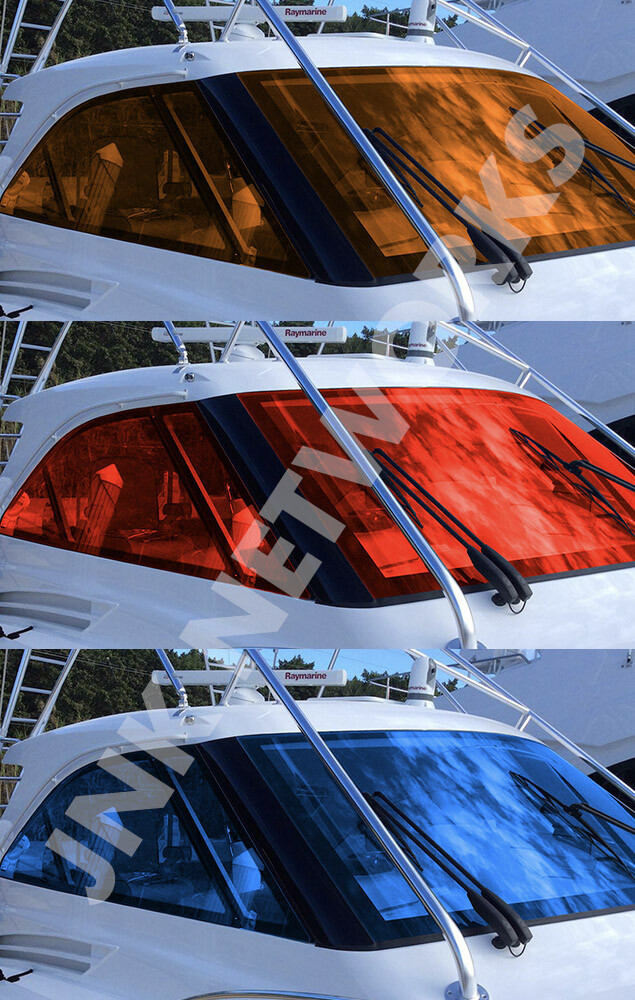 One Way Mirror Film Reflective UV Window Color Tint (Red, 40" x 10 ...