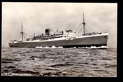 vintage real photo MV Port Jackson ship UK postcard | eBay