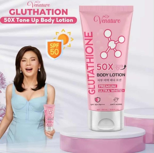 Venature Glutathione Body Whitening Lotion 50X Tone Up W/SPF50 FREE SHIPPING | eBay