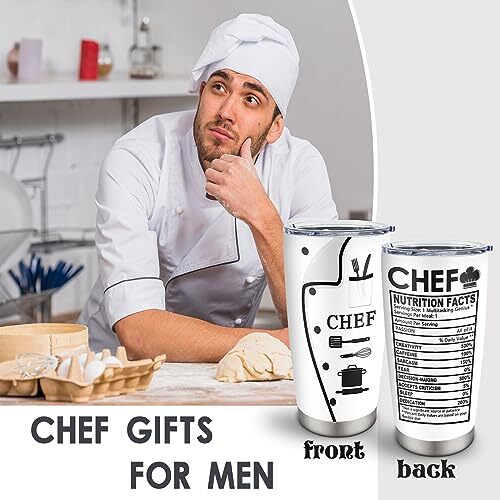 Chef Gifts for Men Women Tumbler, Gifts for Chefs, Cooking Lovers Gift ...