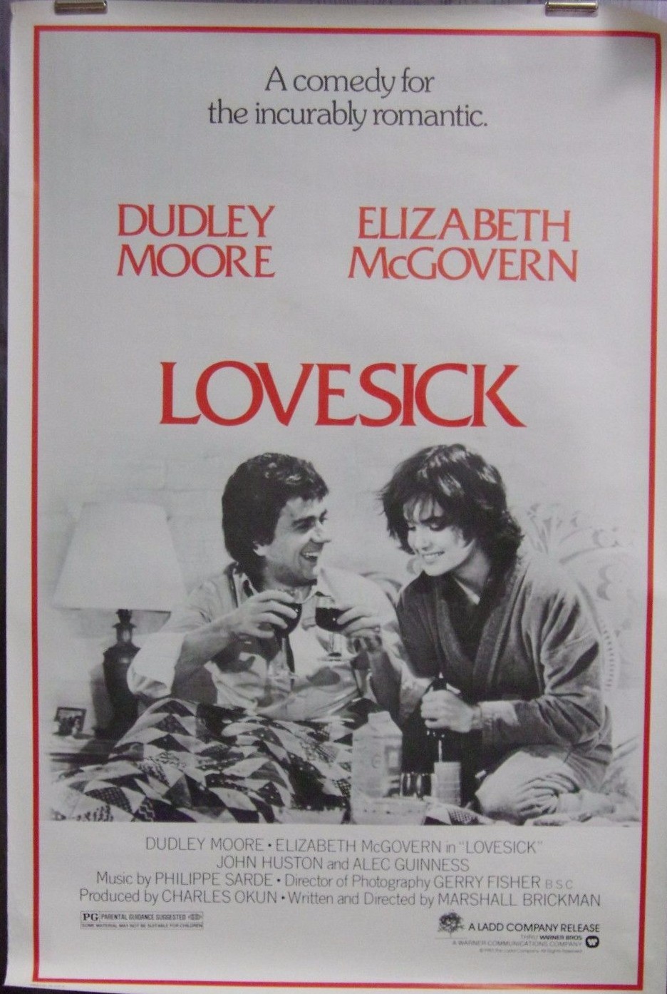 Lovesick Original 1983 Single Sided 27''x40'' Movie Poster | eBay