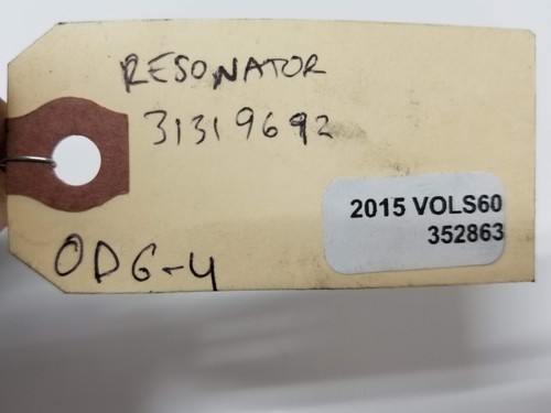 15-16 VOLVO S60 Inlet Intercooler Resonator 31319692 Used OEM | eBay