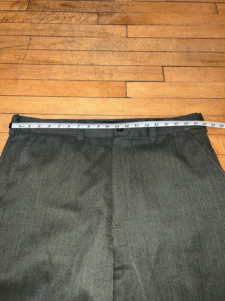 Vintage CC Filson Wool Pants Mens 40x28 Army Green Whipcord Thick ...