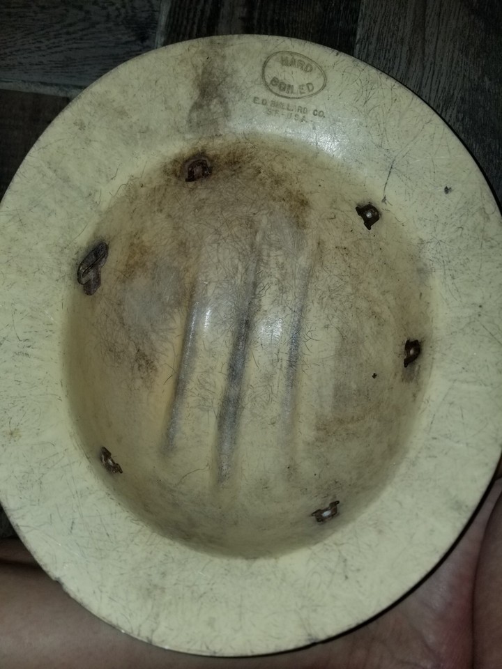 E. D. Bullard Hard Boiled Hard Hat Helmet The Original SAFETY HAT ...