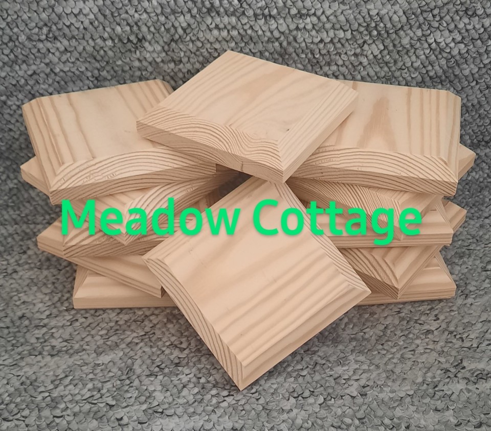 10 x Fence Post Caps 4"x 4" (95mm x 95mm) To Suit 3” Posts. Wood Stain ...