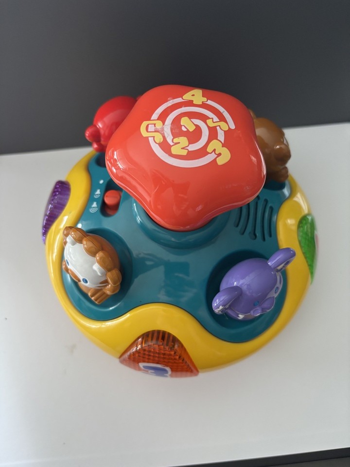 Vtech Spin 'n Learn Top Learning Teaching Toy Animals & Numbers Colors ...