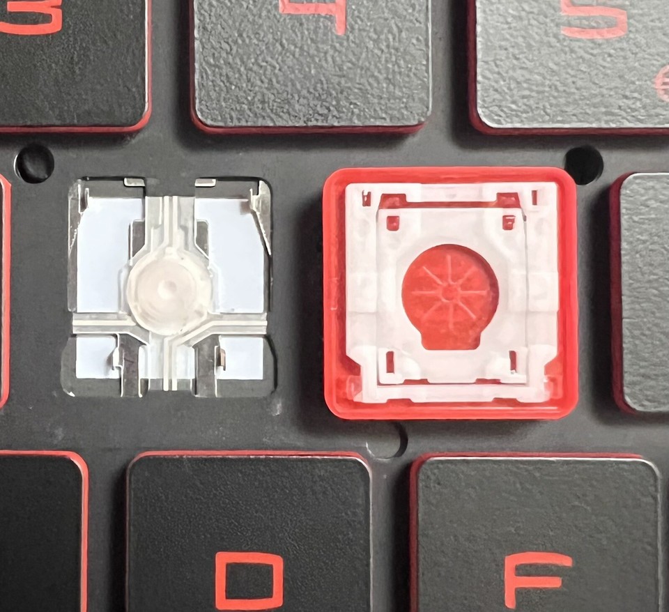 MSI GF65 Thin 95D GAMING LAPTOP KEYBOARD BACKLIT SINGLE REPLACEMENT ...