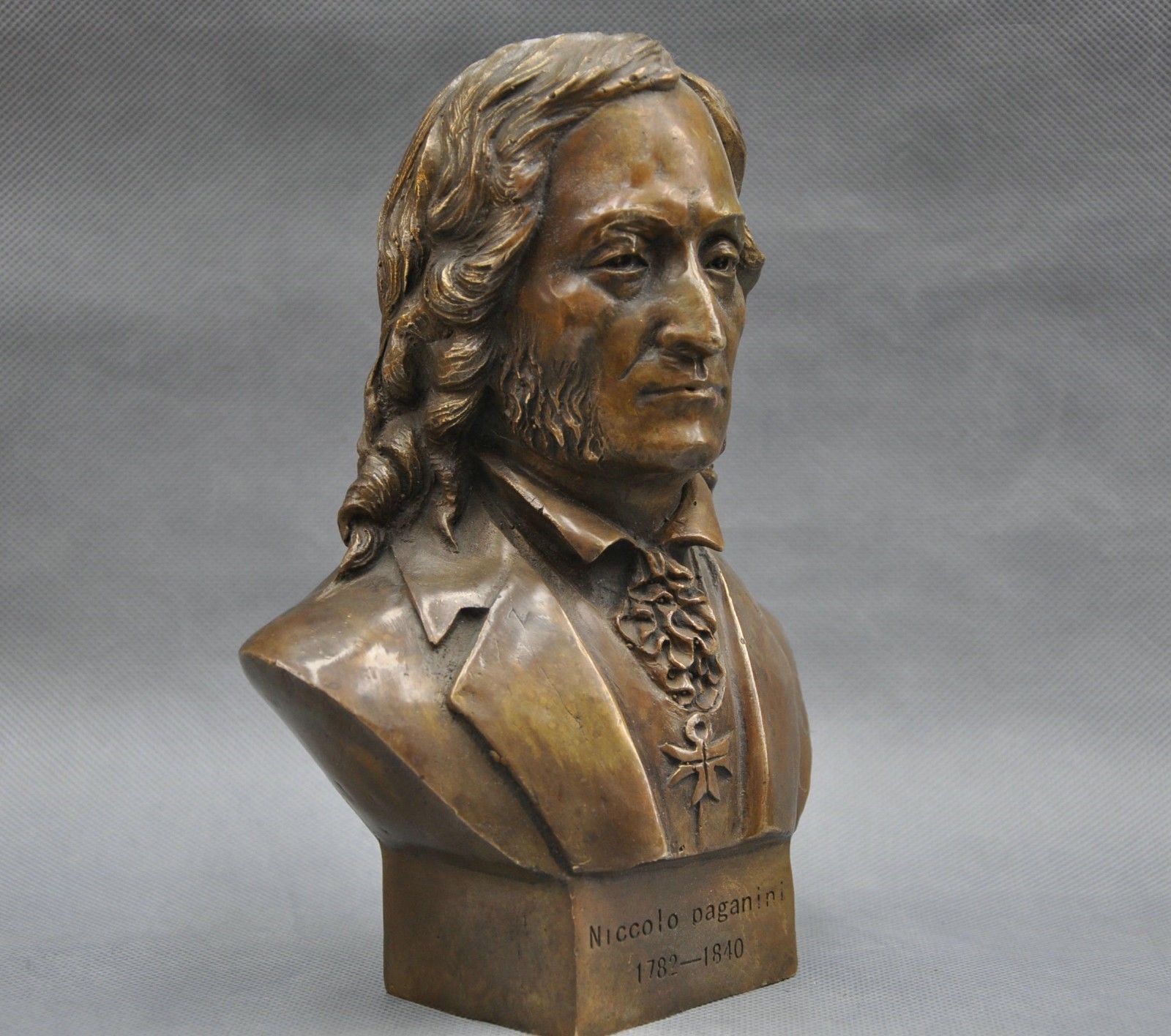 8'' Italian Great Musician Niccolo Paganini Bust Bronze Statue | eBay