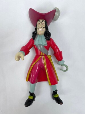 Disney Peter Pan Captain Hook Figure Toy 5.5” H PVC | eBay
