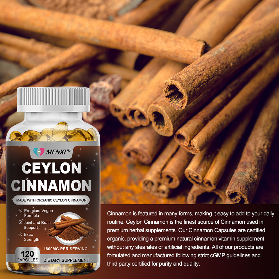 Organic True Ceylon Cinnamon 1800mg - Highest Potency Blood Sugar Support | eBay