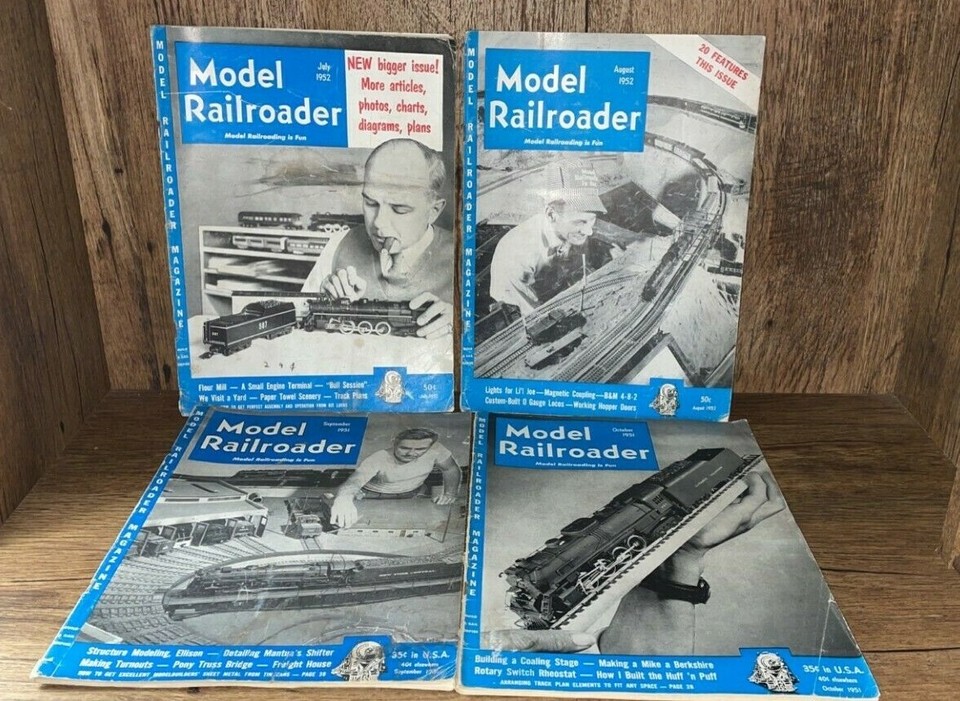 (Lot of 35) 1951-1957 Model Trains & Model Railroader Magazines NICE ...