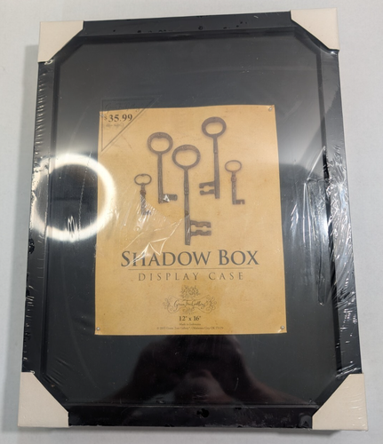 Shadow Box 16x20 Display Case Green Tree Gallery Black Wood | eBay
