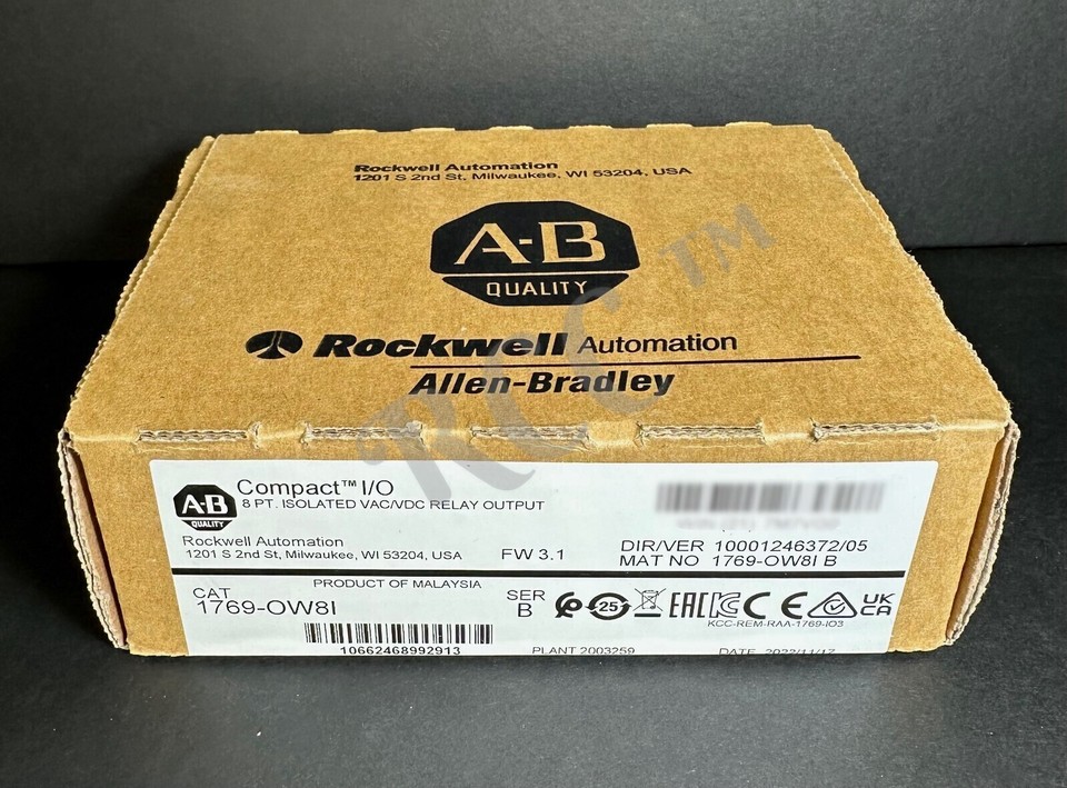 NEW SEALED ALLEN BRADLEY 1769-OW8I COMPACTLOGIX ISOLATED RELAY OUTPUT ...