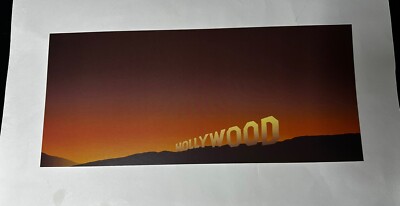 ED RUSCHA POP ART Print Hollywood, Exhibition Print | eBay