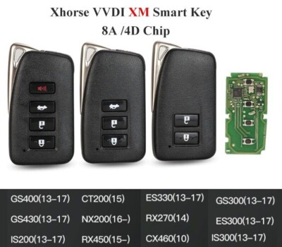 Fits Lexus VVDI XM Complete Transponder Remote Key | eBay Australia