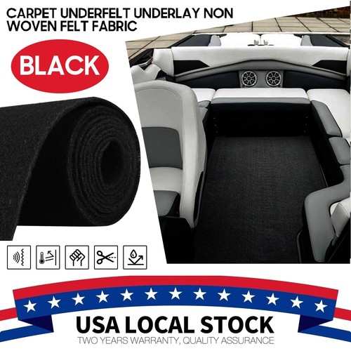 Black 80"x40" Marine Upholstery Durable Un-Backed Automotive Trim ...
