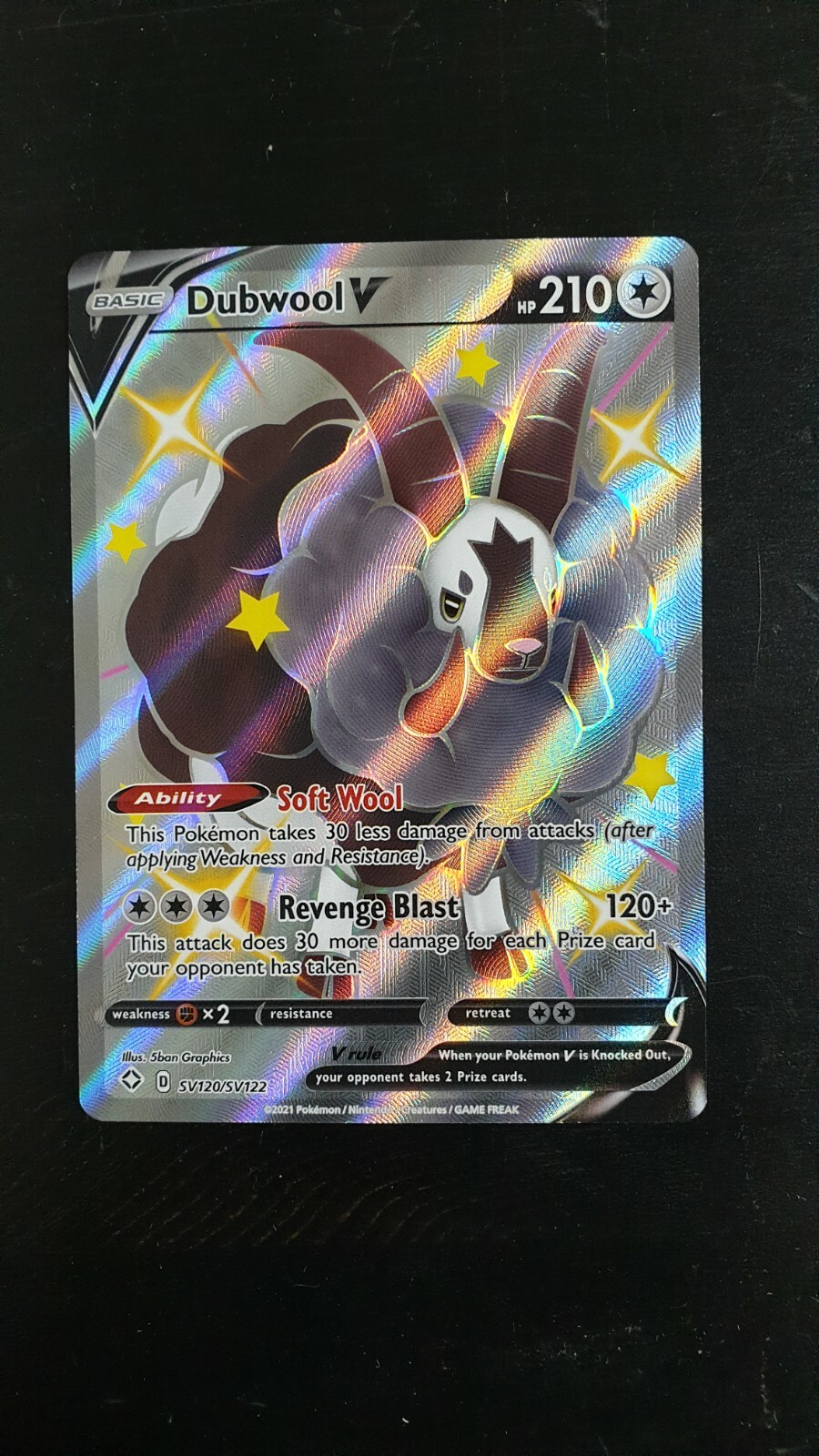 Dubwool V SV120/SV122 NM/M - Shiny Vault - Shining Fates - Pokemon TCG ...