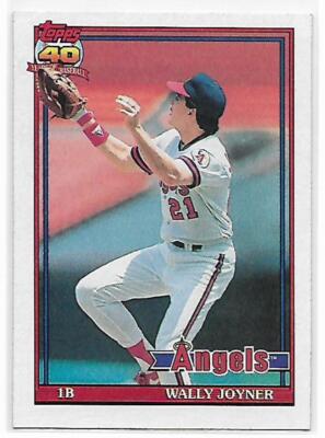 1991 Topps #195 Wally Joyner Baseball California Angels | eBay