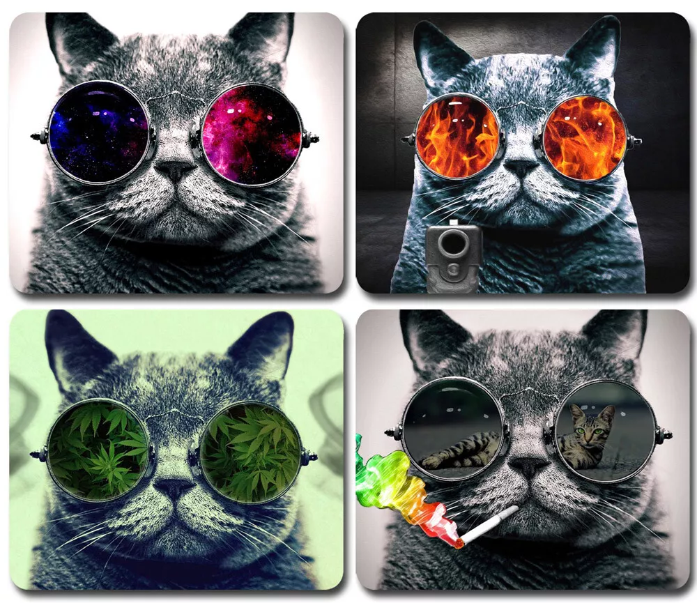 Trippy Cat Glasses