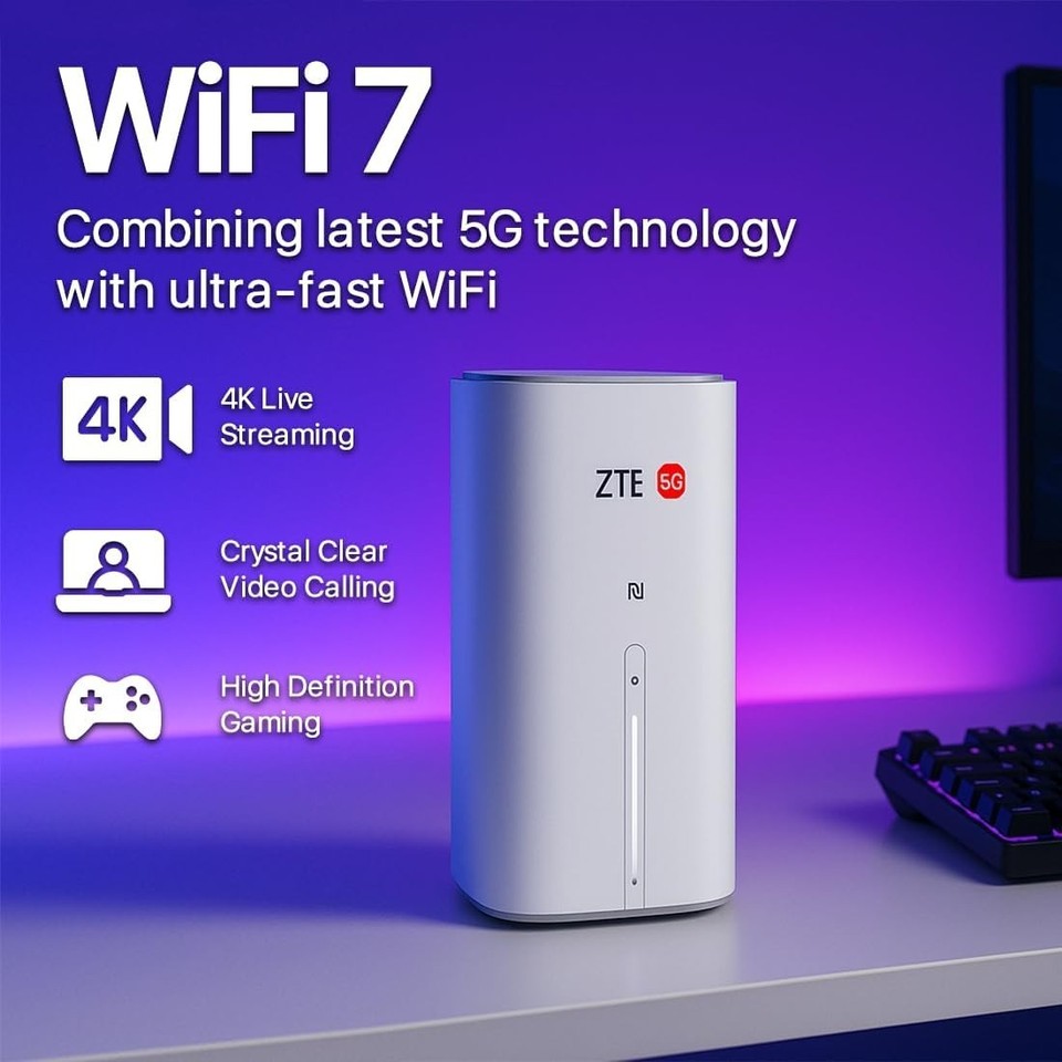 ZTE G5 MC8520B 5G 4G WIFI 7 Unlocked Router Ultra Fast Antenna TS9 AI ...