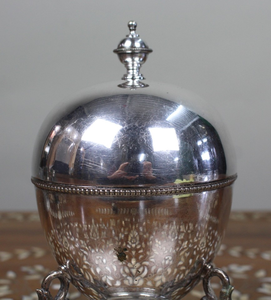 Late Victorian Silver-Plated Egg Coddler on Stand | eBay