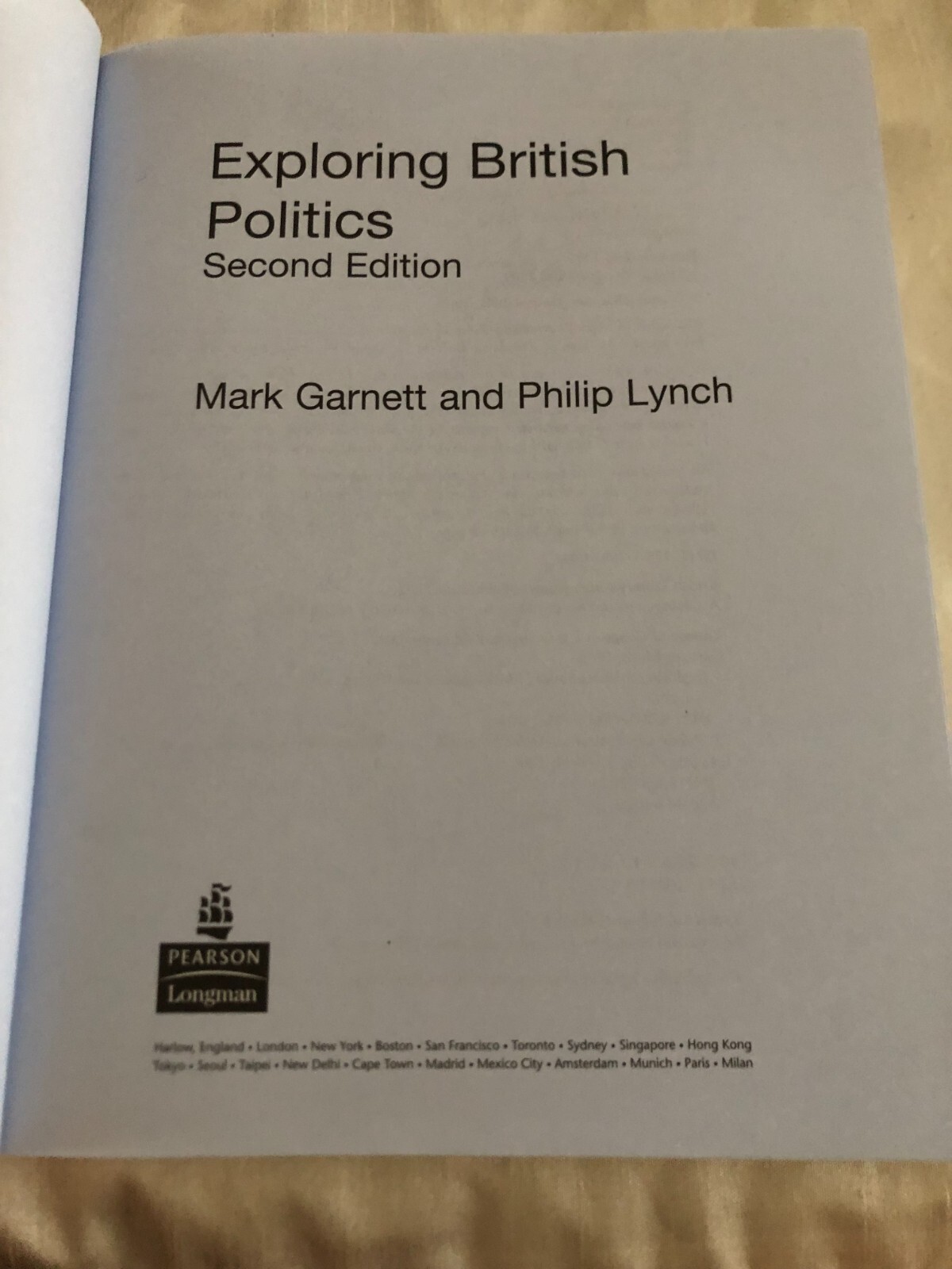 Exploring British Politics by Mark Garnett, Philip Lynch (Paperback ...