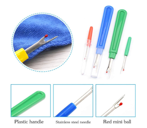 8pcs Handle Seam Ripper Stitch Unpicker Thread Cutter DIY Remover ...