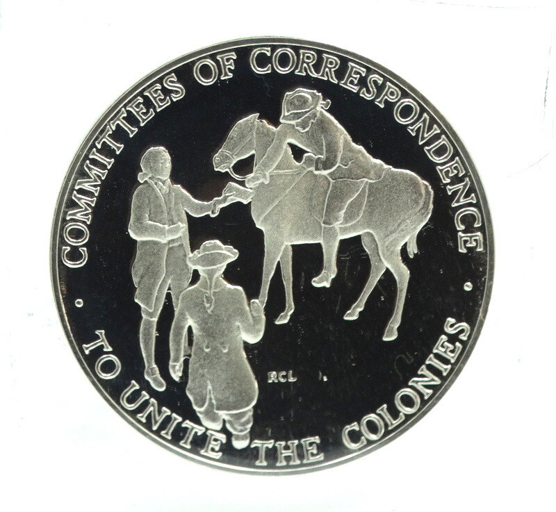 1973 RCL Samuel ADAMS Patrick HENRY American Revolution Silver Medal ...