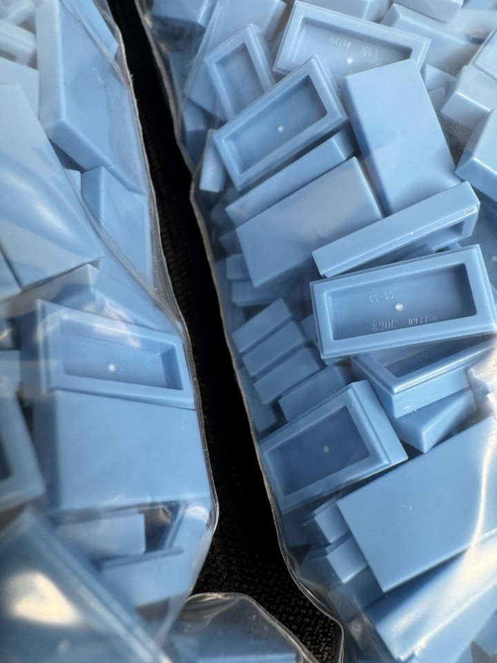 2000 new LEGO Medium Blue Tiles 1x2 Tile Lot MOSIAC ARTWORK | eBay