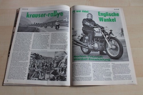 PS Sport Motorrad 02/1975 Norton Triumph Wankel in einer ersten ...