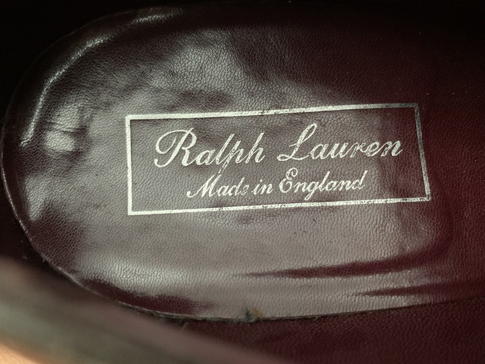 ⭐️ RALPH LAUREN PURPLE LABEL MONK STRAP BROWN SHOES 9.5 ⭐️ | eBay