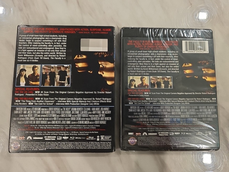 The Faculty 4K Ultra HD Collector's Edition (2 Disc) w/Slipcover READ ...