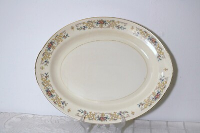 HOMER LAUGHLIN EGGSHELL NAUTILUS N1698 15 1/2"l Oval Ham Turkey Serving ...
