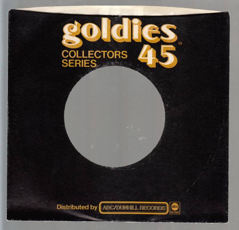 Company Sleeve 45 DUNHILL/ABC GOLDIES 45 Black w/ White & Yellow ...