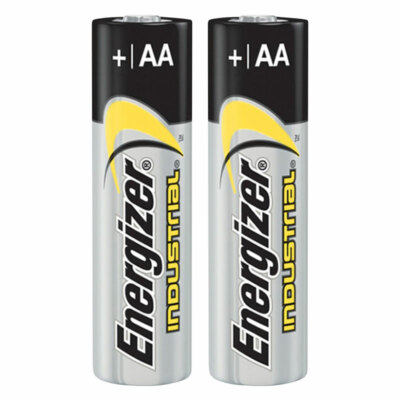 2 x Energizer AA batteries Industrial Alkaline 1.5V LR6 AM3 EN91 MIGNON ...