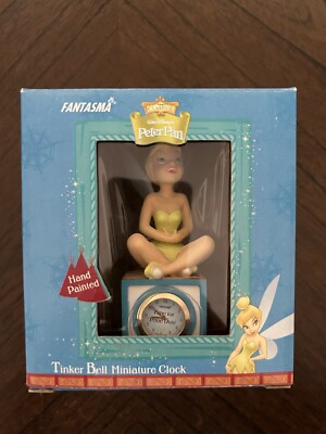 DISNEY'S TINKER BELL MINIATURE CLOCK FIGURINE BY FANTASMA RARE! VINTAGE ...